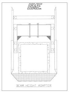 Height Adapter Drawing | GME